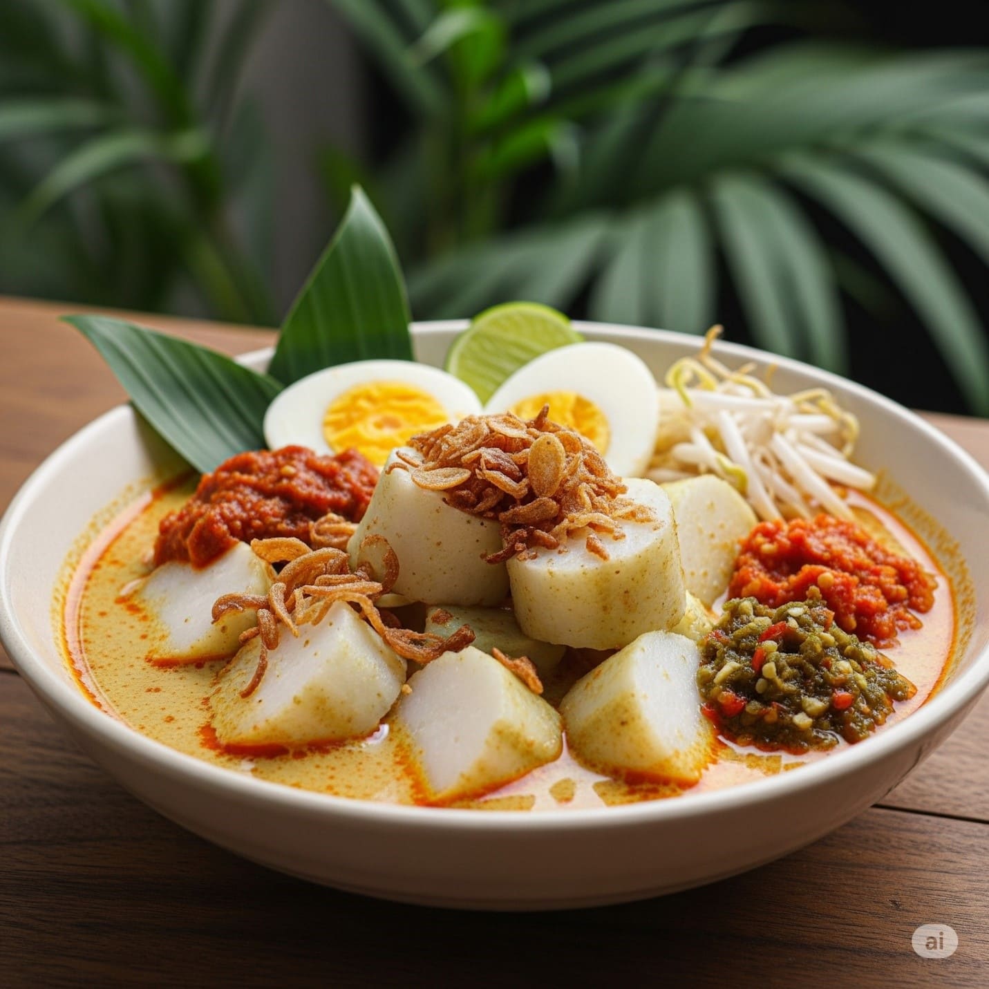 Lontong - Indonesia’s Rice Cake in Coconut Curry Comfort | Foods Around ...