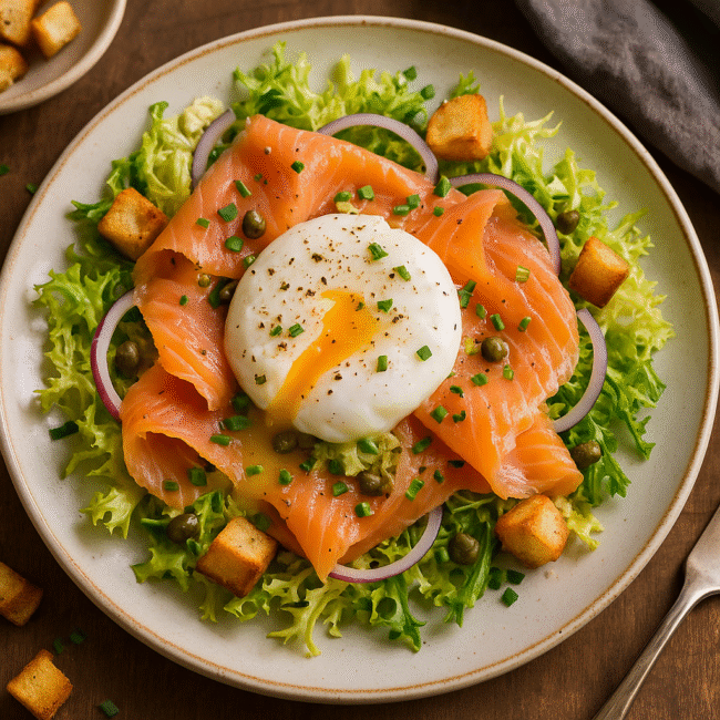 Smoked Salmon Lyonnaise Salad | Foods Around The World