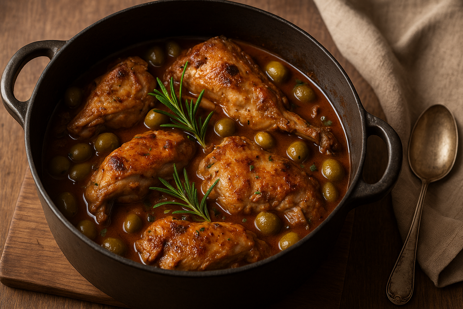 Rabbit Stew with Olives and Rosemary | Foods Around The World