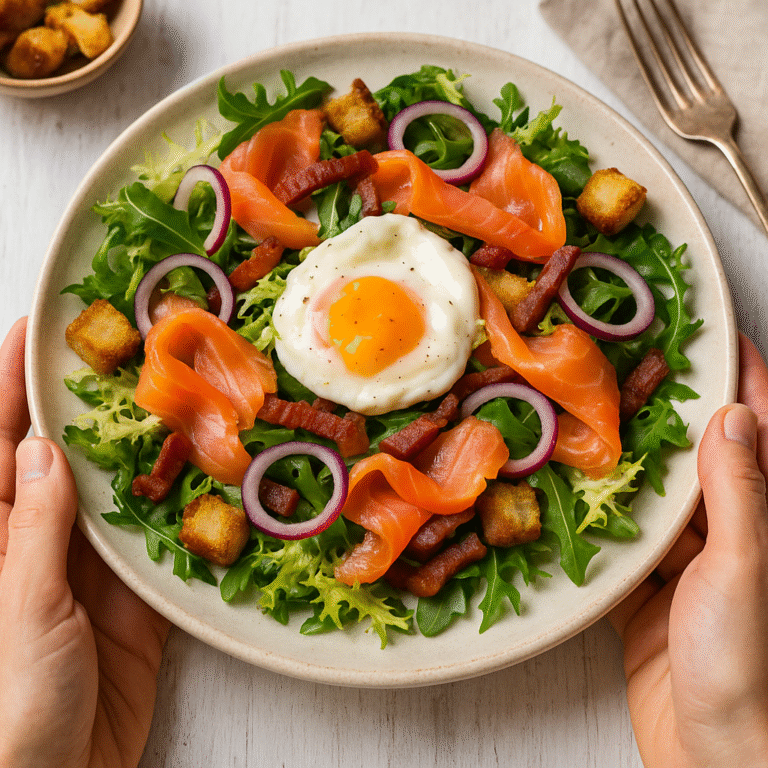 Smoked Salmon Lyonnaise Salad | Foods Around The World